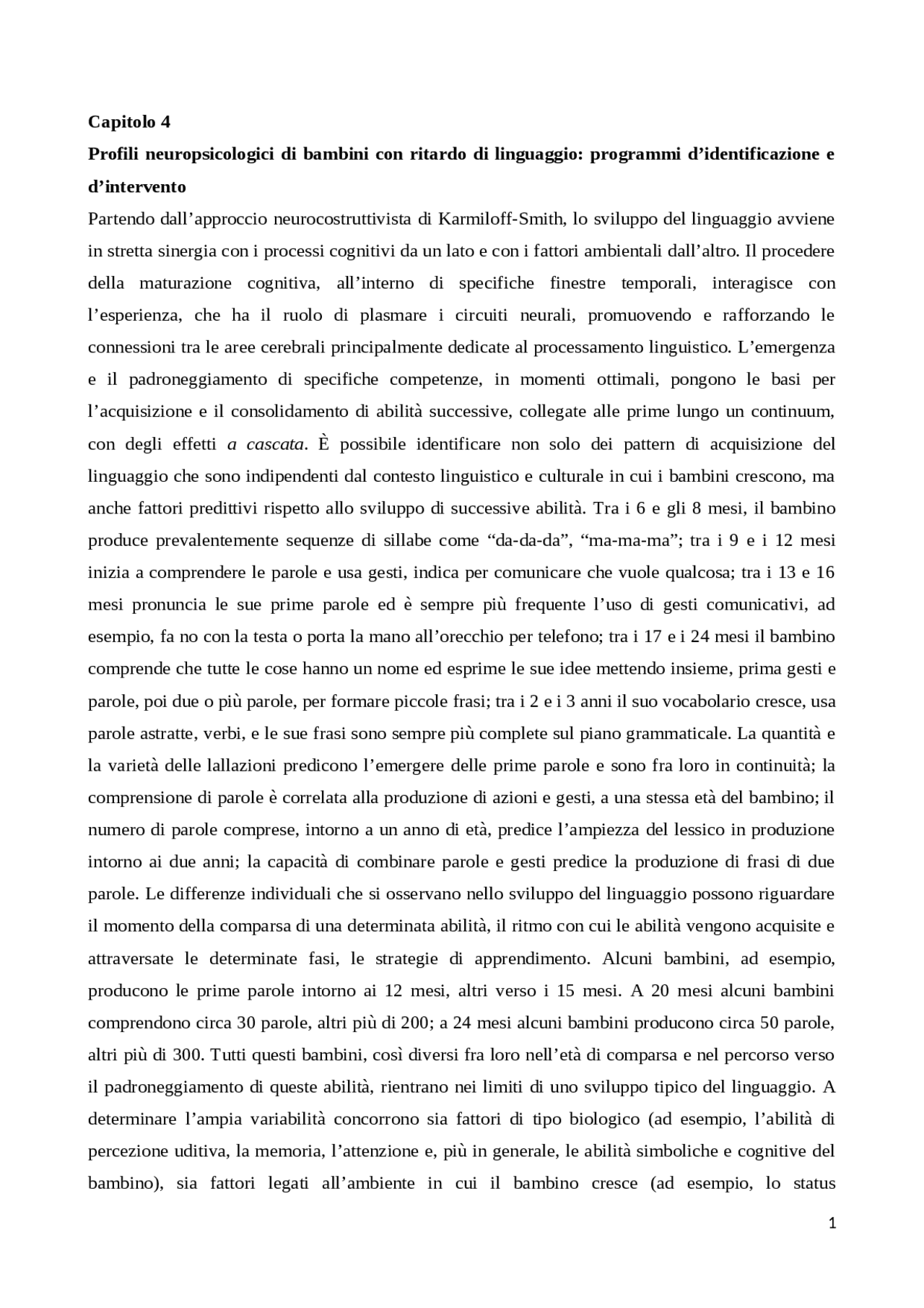 Diagnosi Dei Disturbi Evolutivi Appunti Di Neuropsicologia Docsity