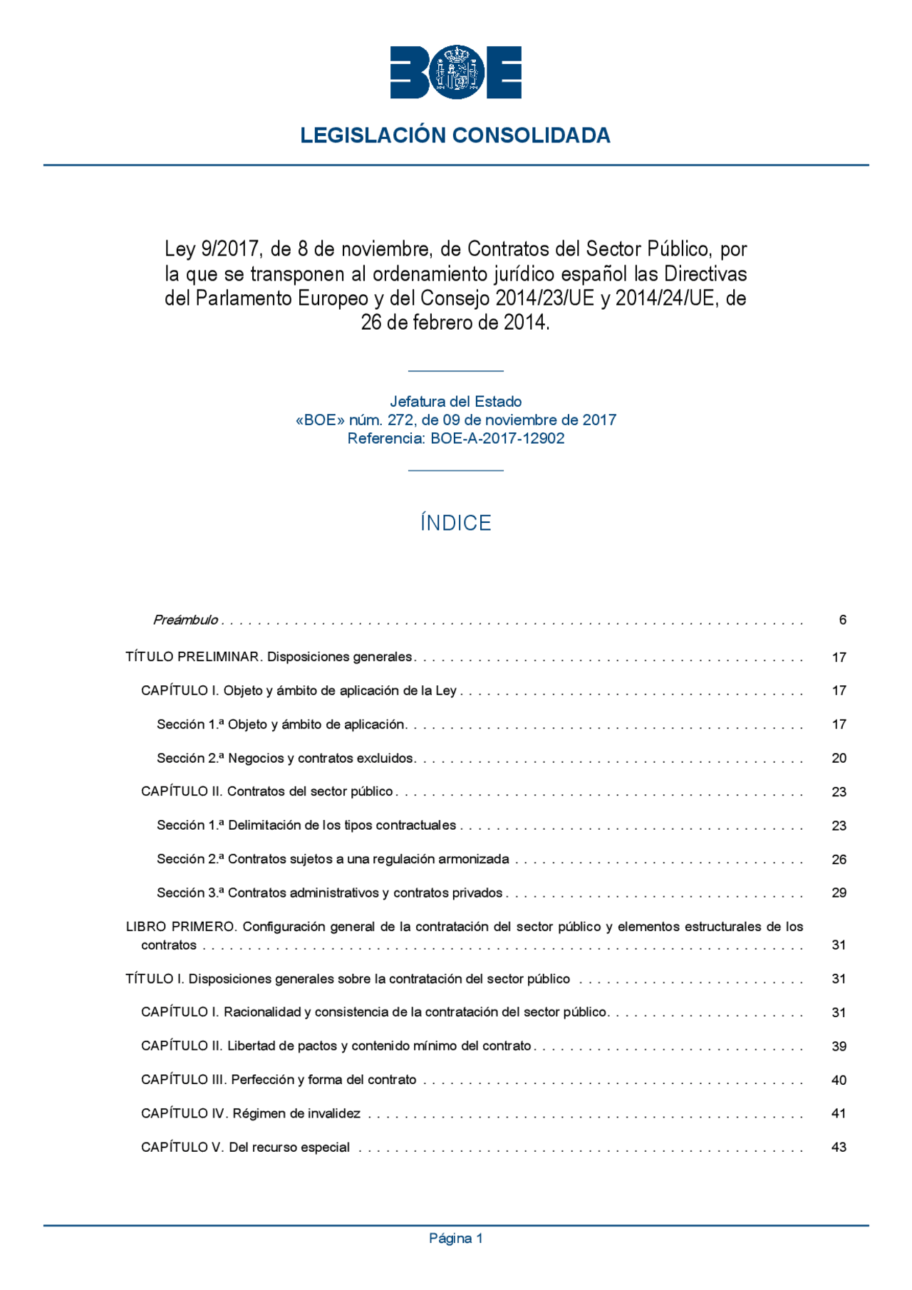 LCSP LEY DE CONTRATOSOS - Docsity