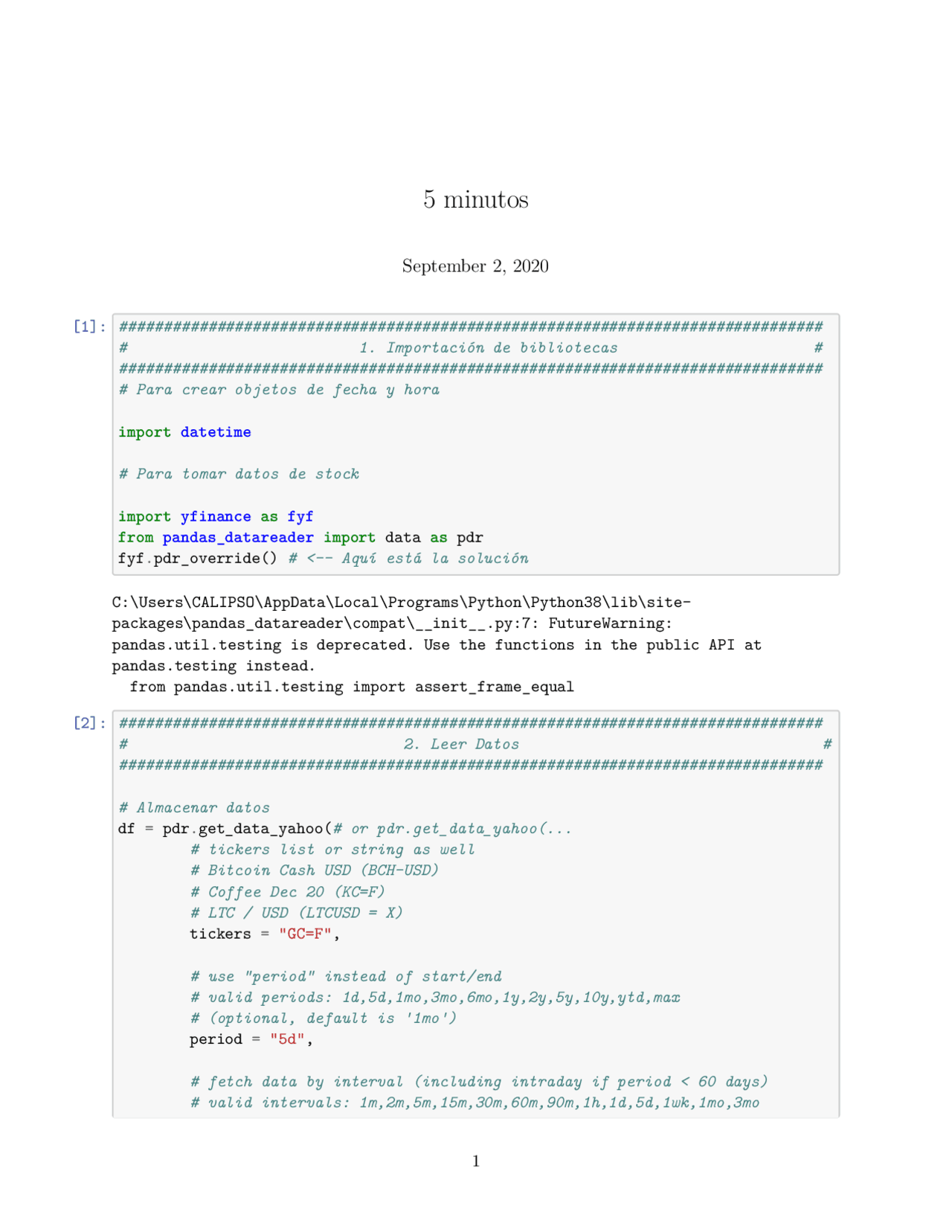 Python programa para economistas basico - Docsity
