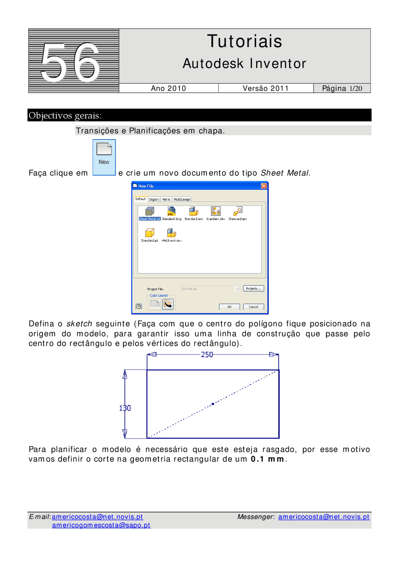 Transições Em Chapa Em Autodesk Inventor Docsity