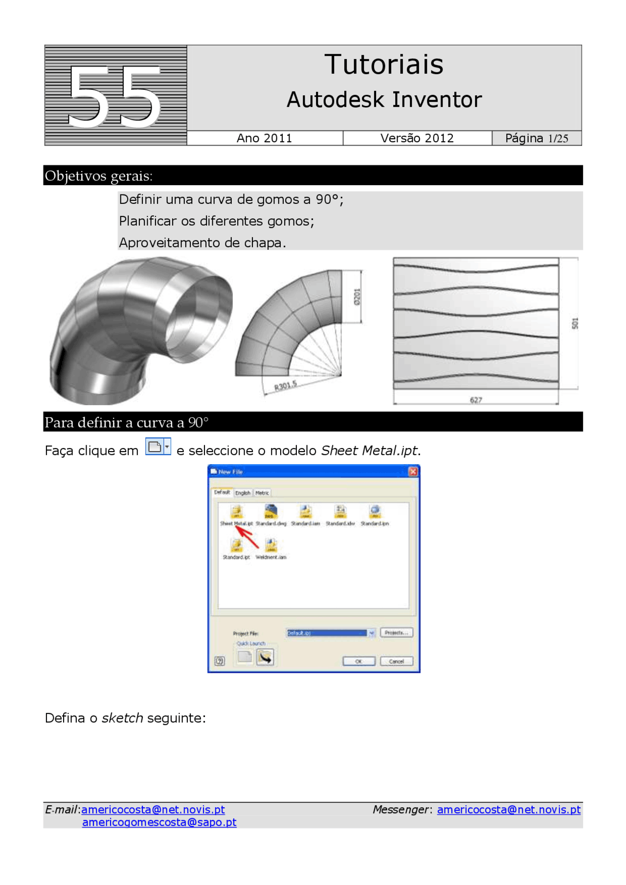 Curva De Gomos Em Autodesk Inventor Docsity