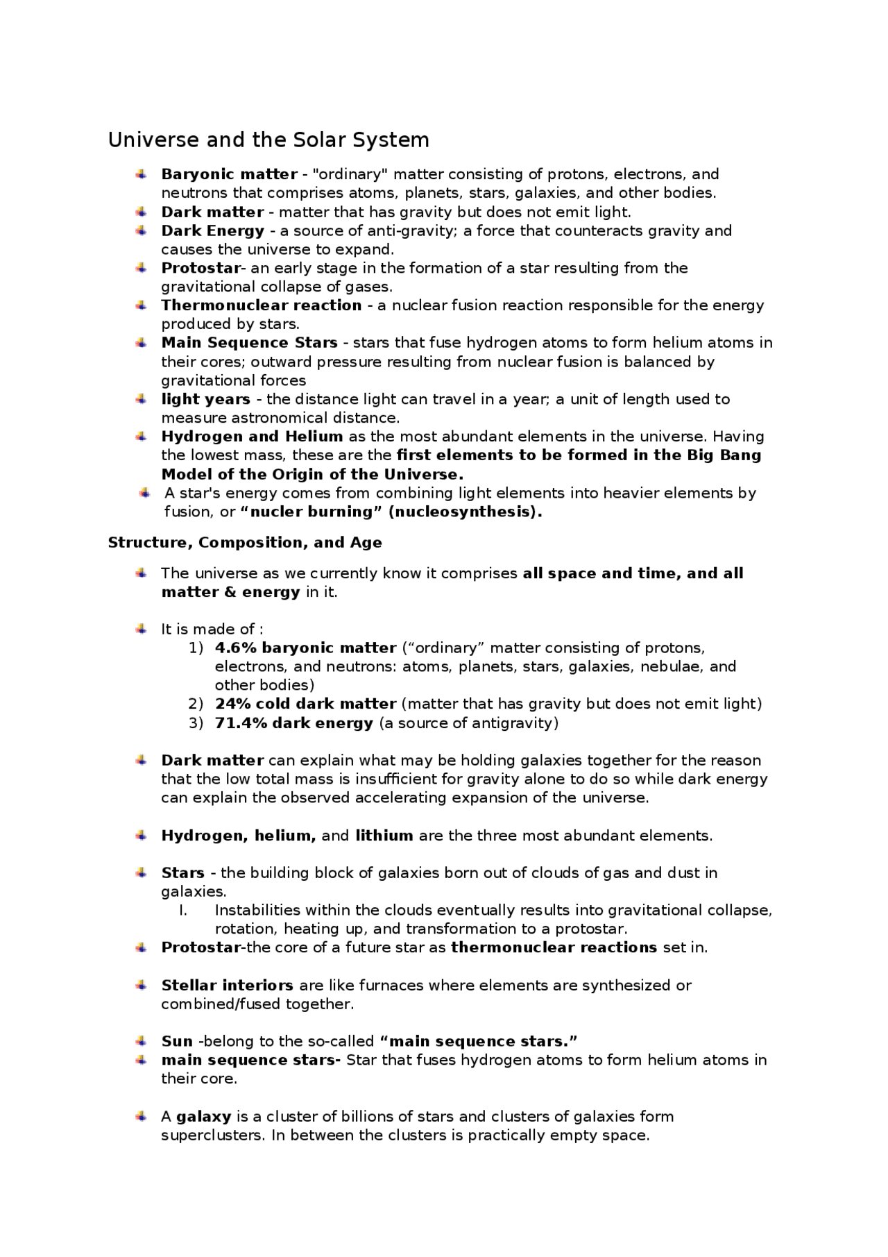 EARTH SCIENCE GRADE 11 | Lecture notes Earth science | Docsity