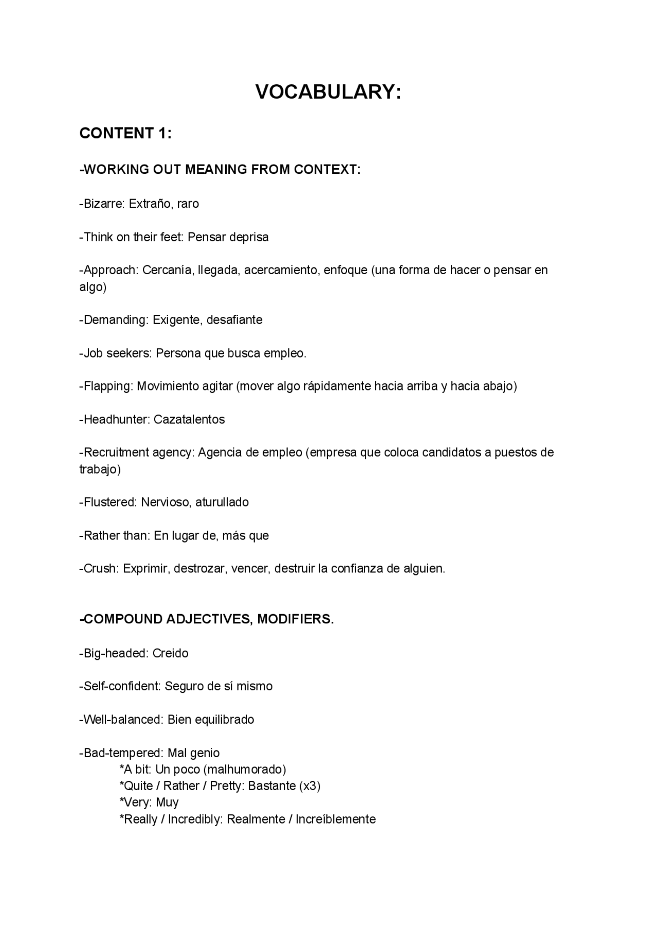 Resumenes de ingles y de pedagogia - Docsity