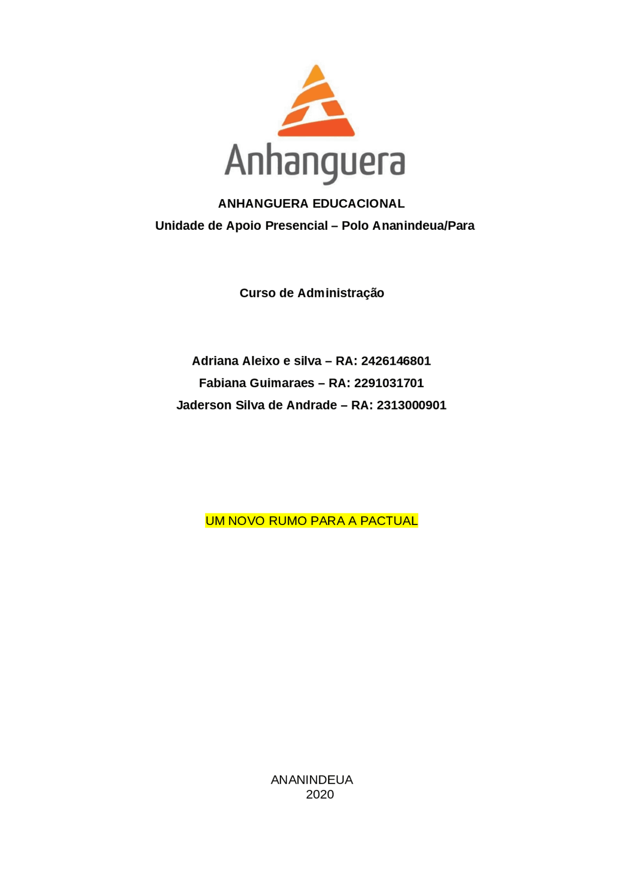 Portifólio Administração Docsity