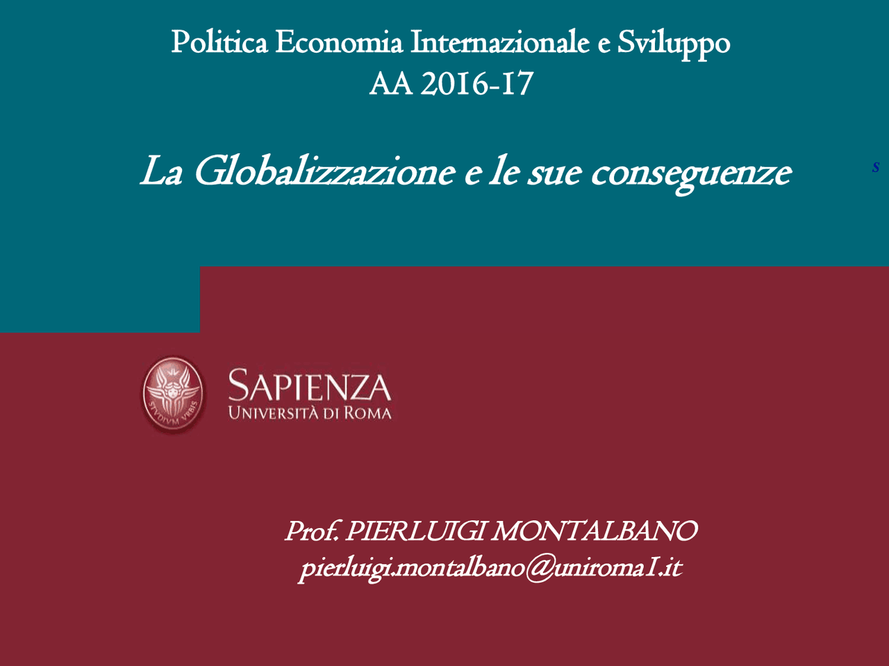 La Globalizzazione Docsity