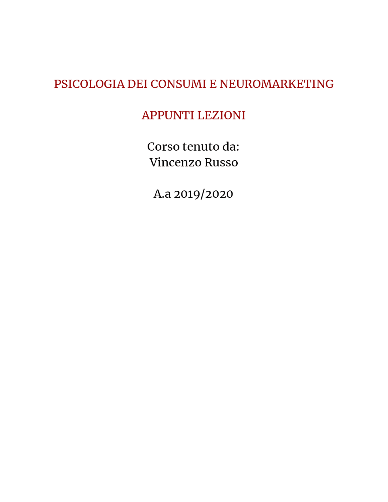 Psicologia Dei Consumi E Neuromarketing Parte 1 Docsity