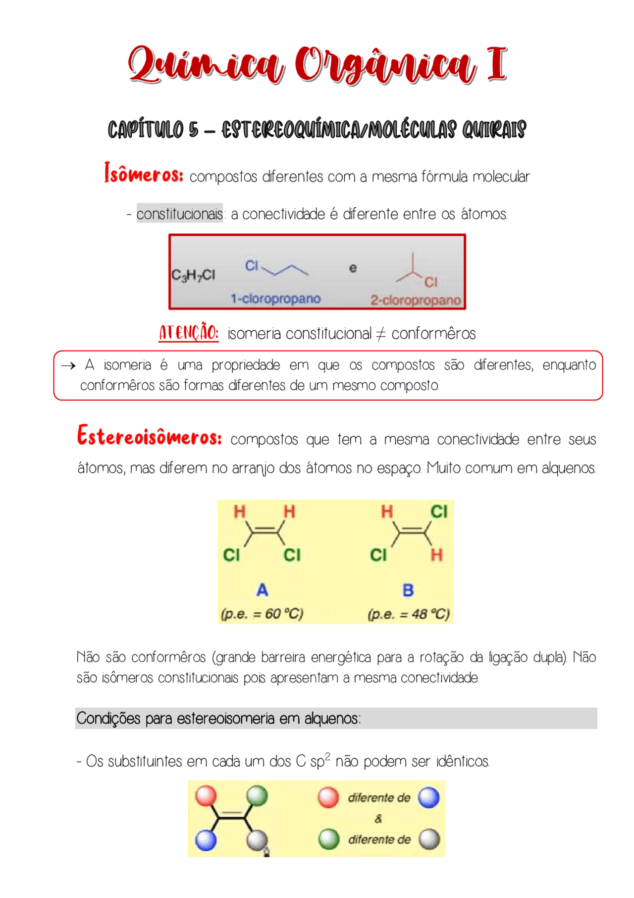 Resumo Capítulo 5 Solomons Química Orgânica Resumos Química