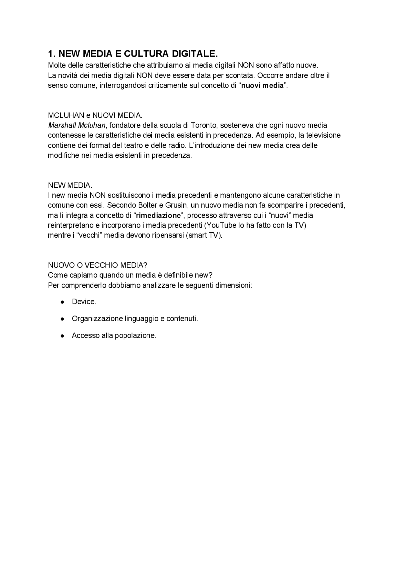 Appunti Media Digitali Docsity