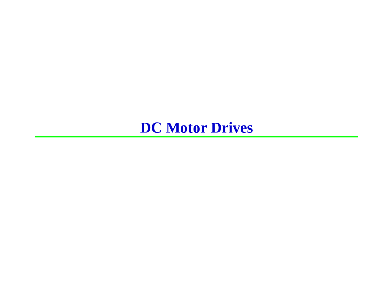 Electric drive lecture slide - Docsity