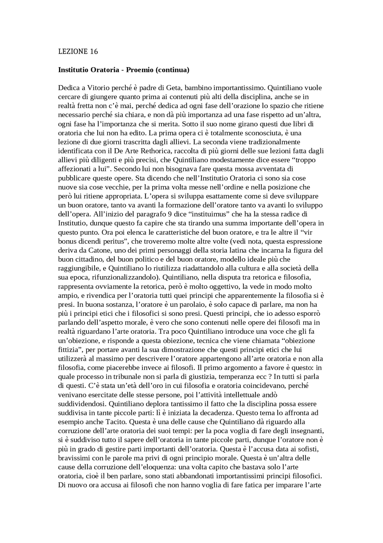 Letteratura Latina Lechizago Appunti Seconda Parte Docsity