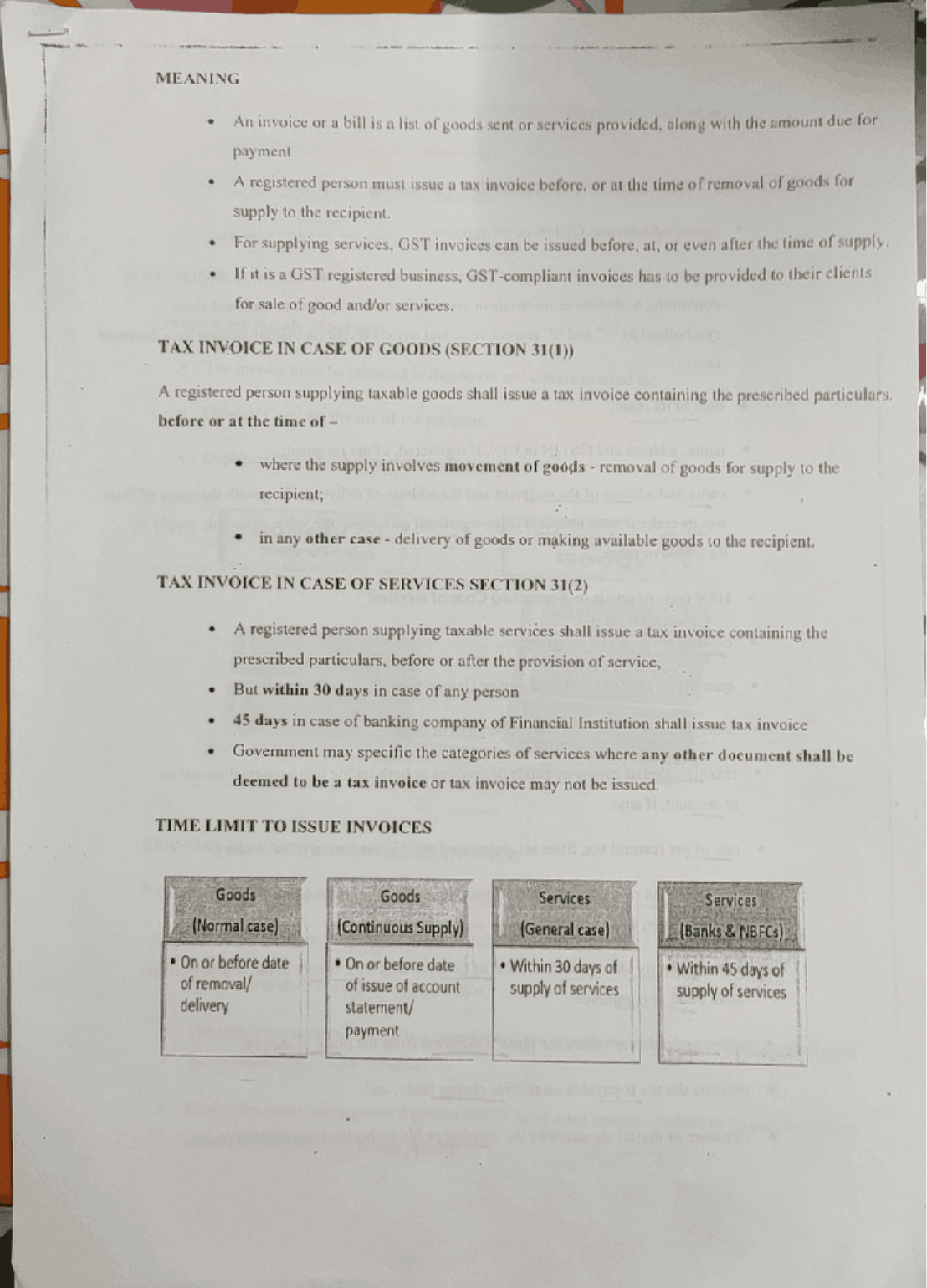 GST TAXATION SUBJECT CUSTOMS DUTY | Study notes Business Taxation and ...
