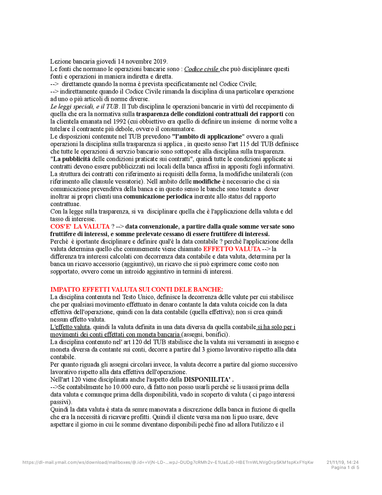 Tecnica Bancaria Lezione Docsity