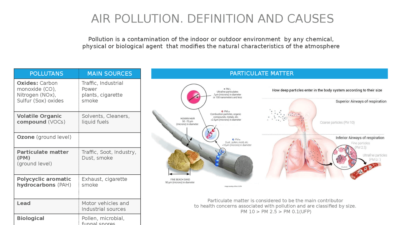 Air Pollution Definition - Docsity