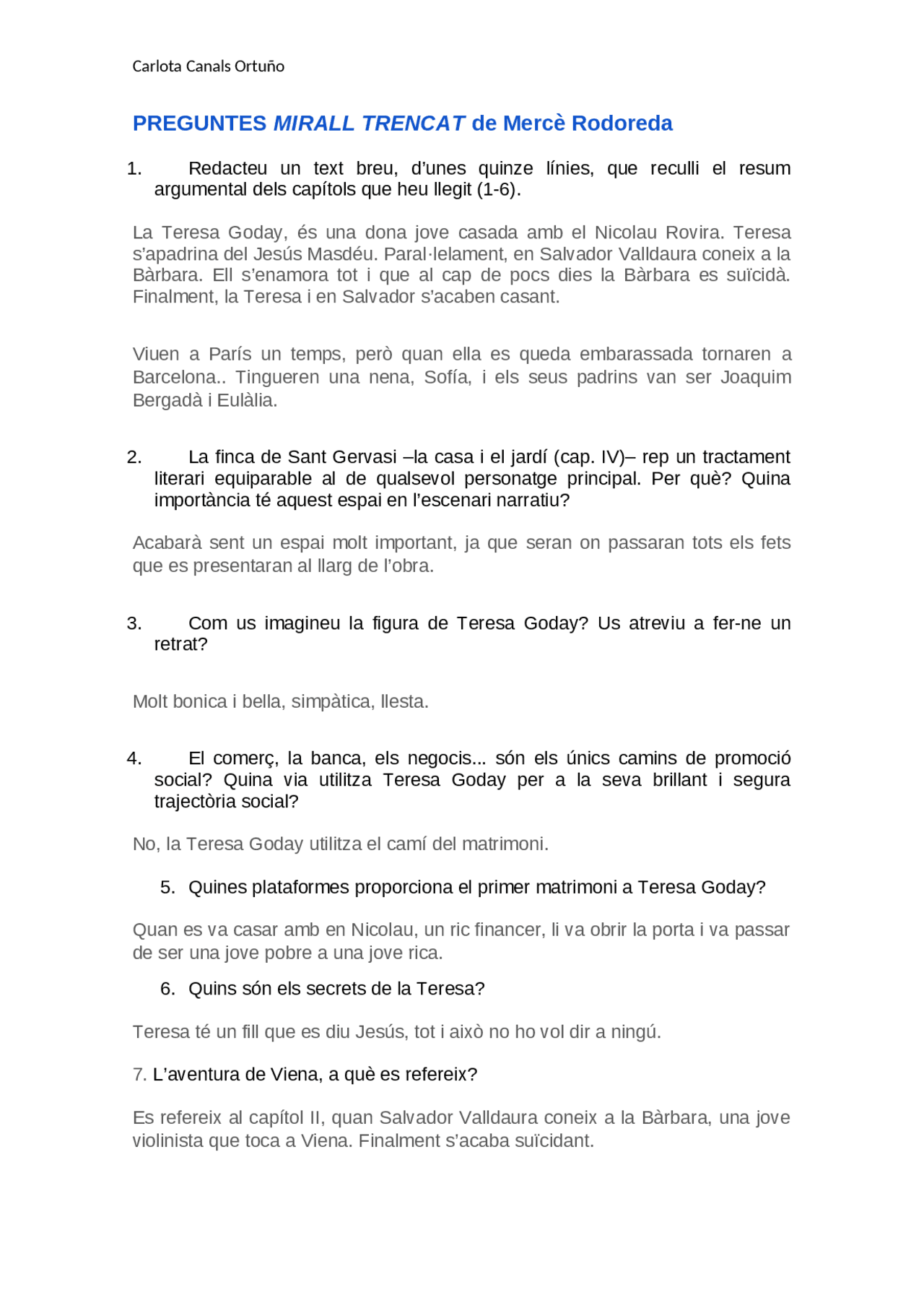 Preguntes Selectivitat Docsity