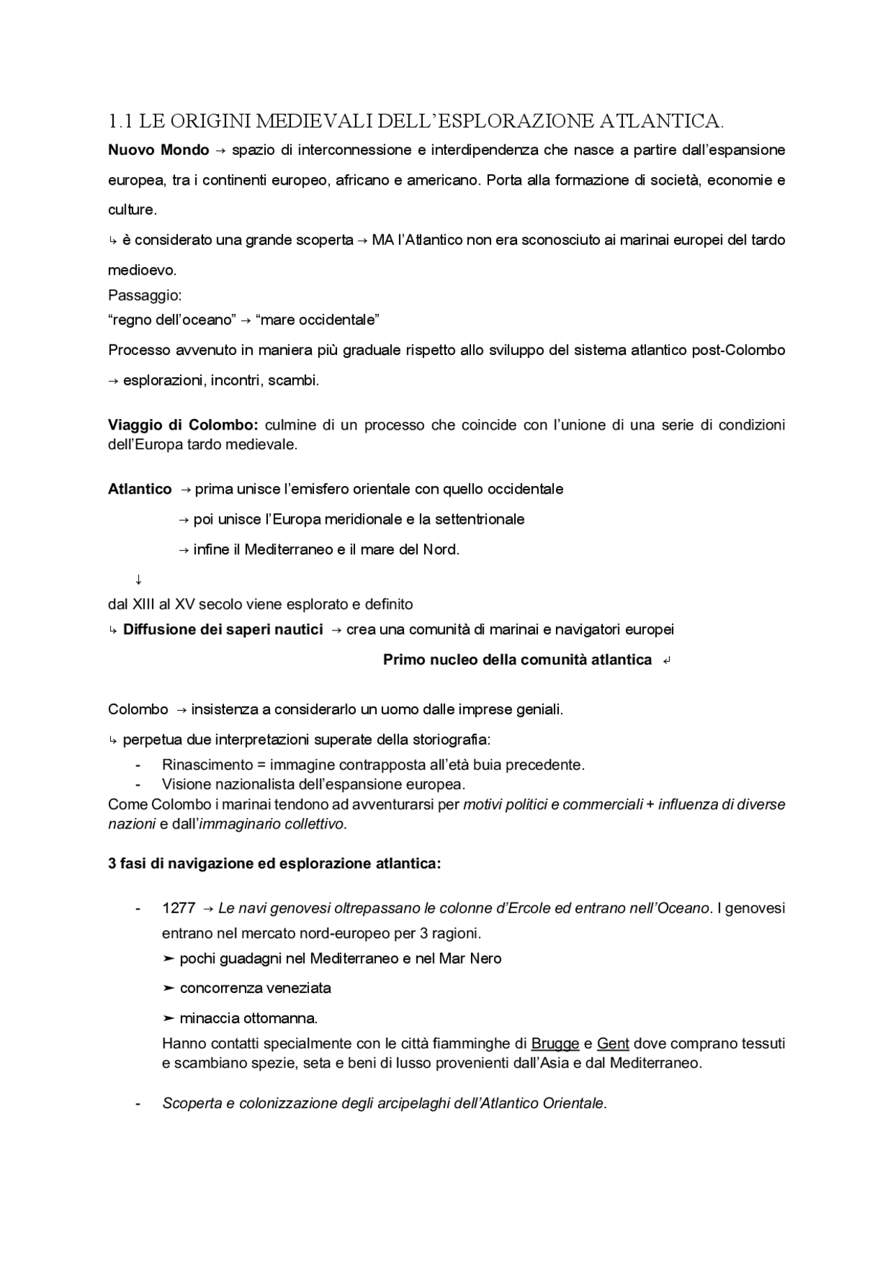 Storia Delle Americhe Docsity