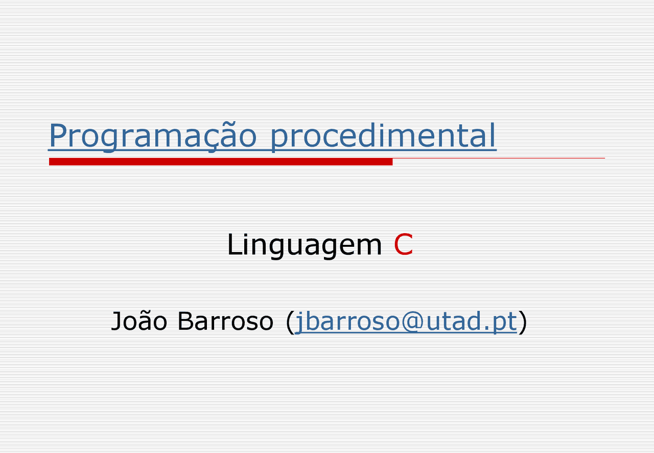 Teorica Linguagem em C - Docsity