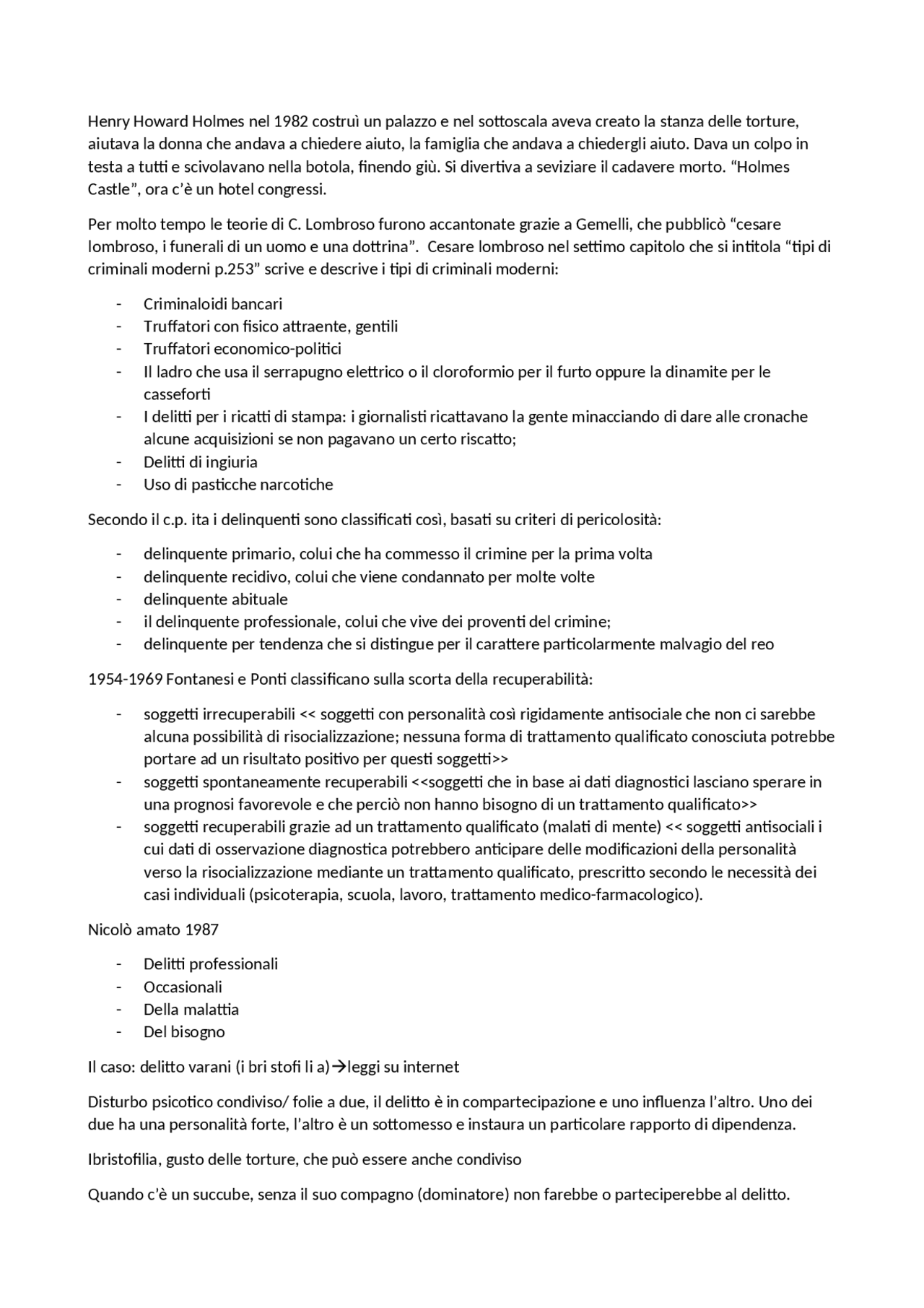 Appunti Di Teoria Della Devianza Docsity