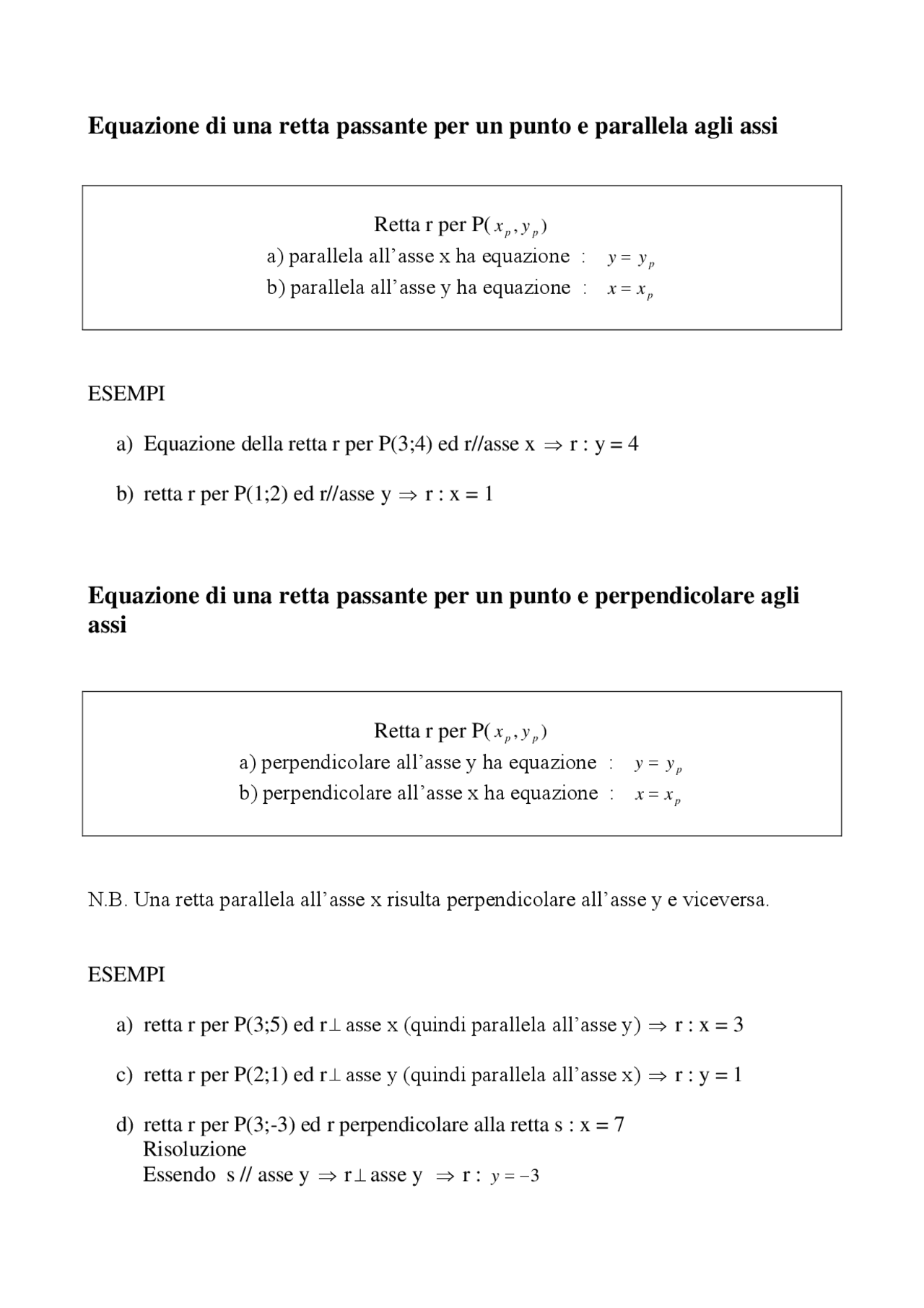 Esempi Di Linee Perpendicolari