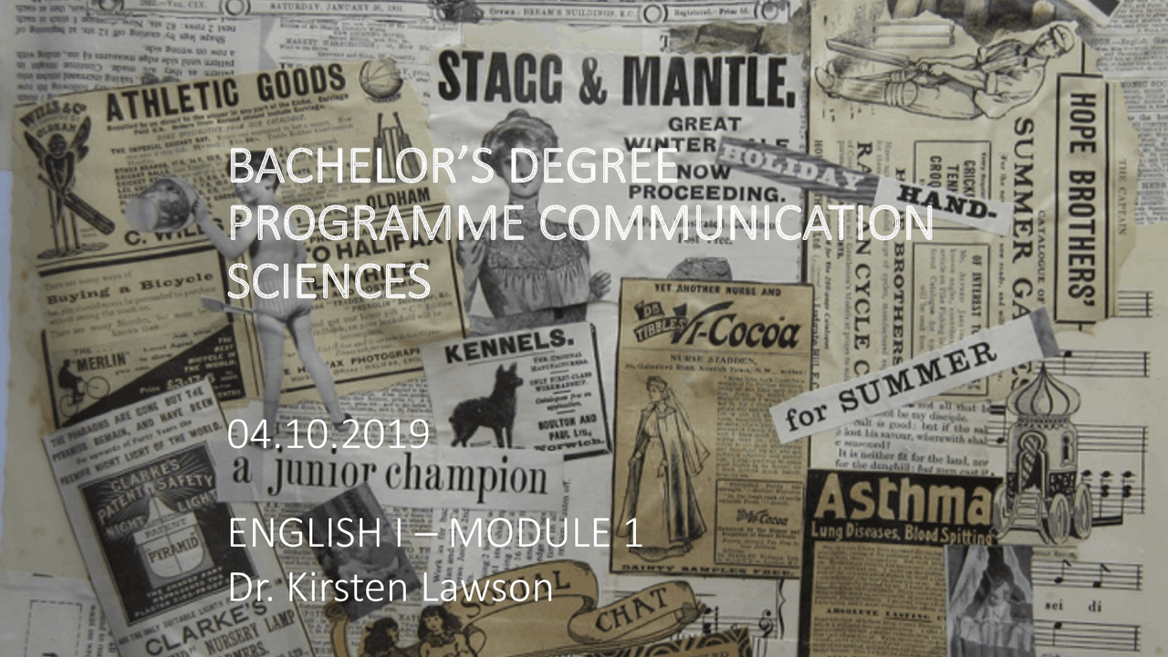 Slides Lezione Di Inglese Docsity