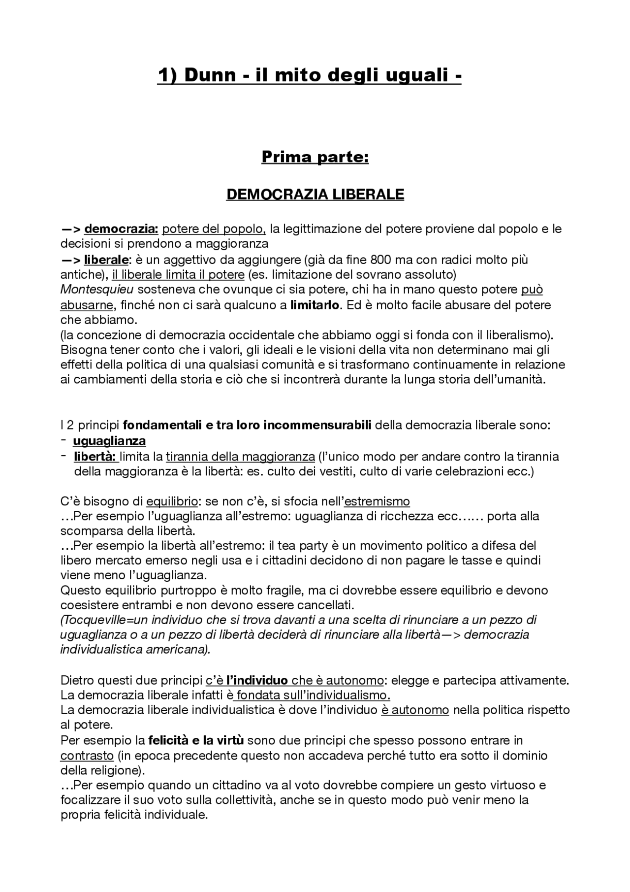 Dottrine Politiche Riassunto Completo Dei 5 Manuali Docsity