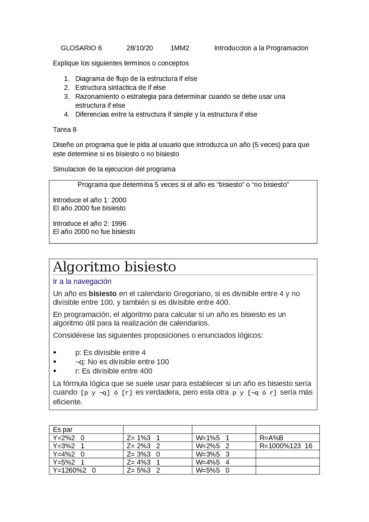 Definiciones de programacion - Docsity