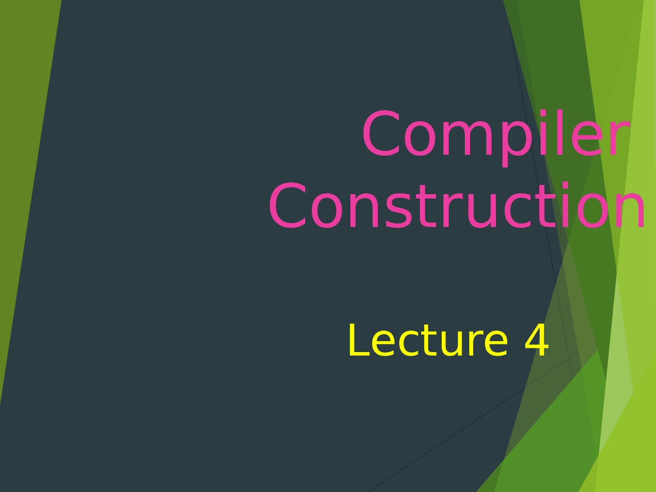 Two And Three Pass Compiler Architecture Docsity