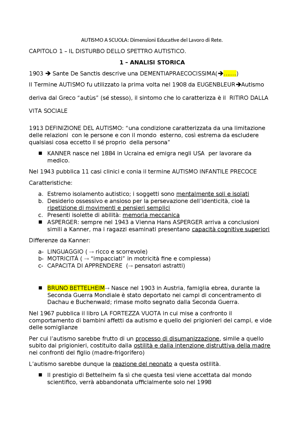 Autismo A Scuola Strategie Efficaci Per Gli Insegnanti Docsity