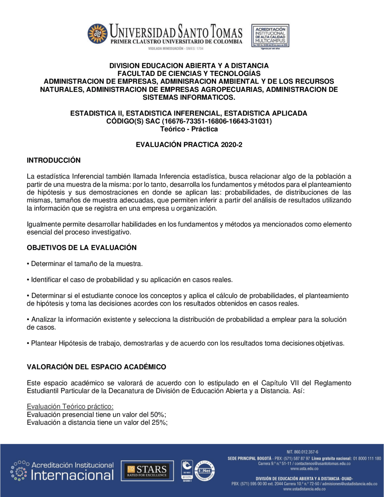 Practica 2 Estadistica Ejercicios De Estadística Aplicada Docsity