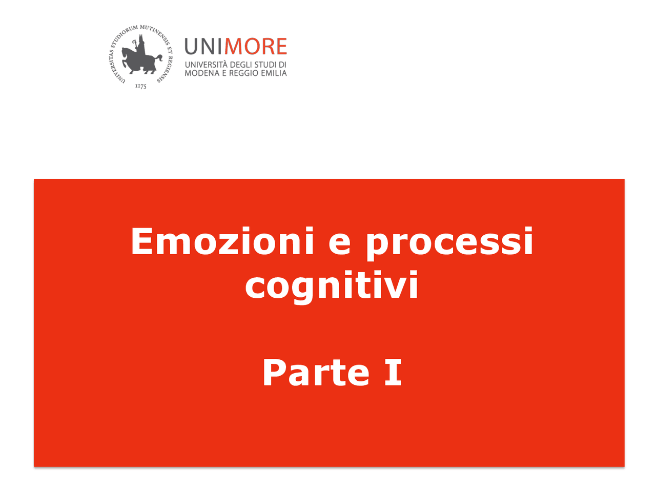 Emozioni E Processi Cognitivi Docsity