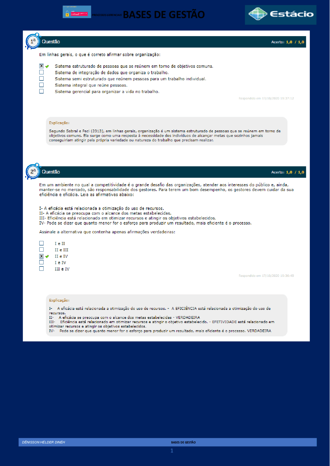 Avaliação De Gestão Em Educação Docsity