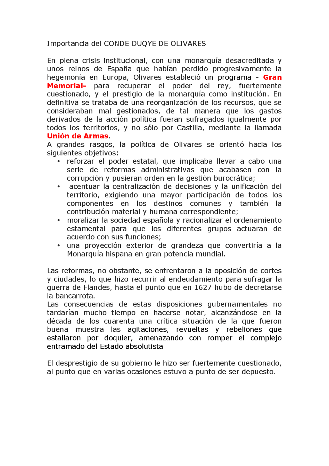 Apuntes Historia De España 2bach Docsity
