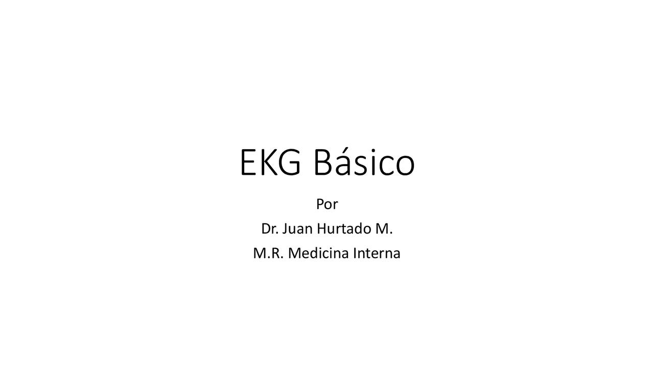 EKG- Básico- seis pasos para aprender electrocardiograma básico | Slide ...