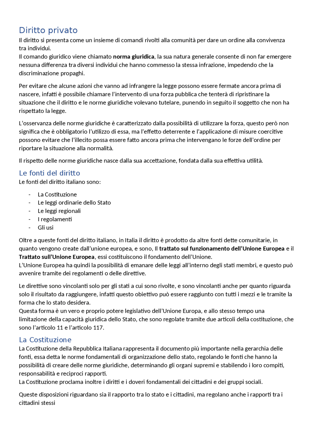 Appunti Diritto Privato Trimarchi Docsity