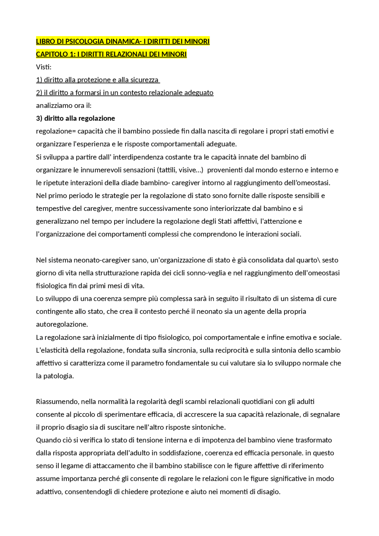 I Diritti Dei Minori Docsity