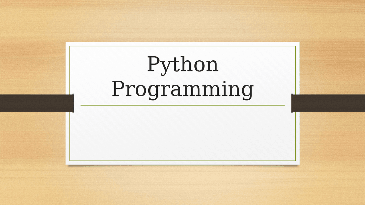 Python Programming Notes Docsity