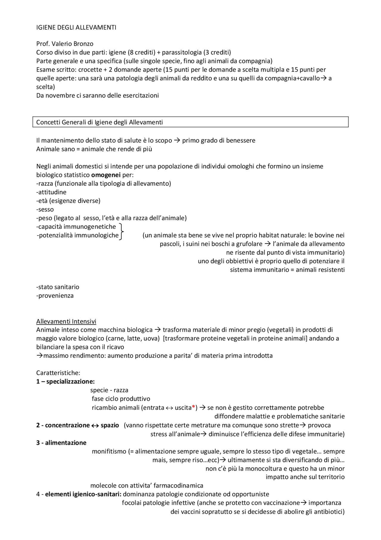 Igiene Degli Allevamenti Docsity