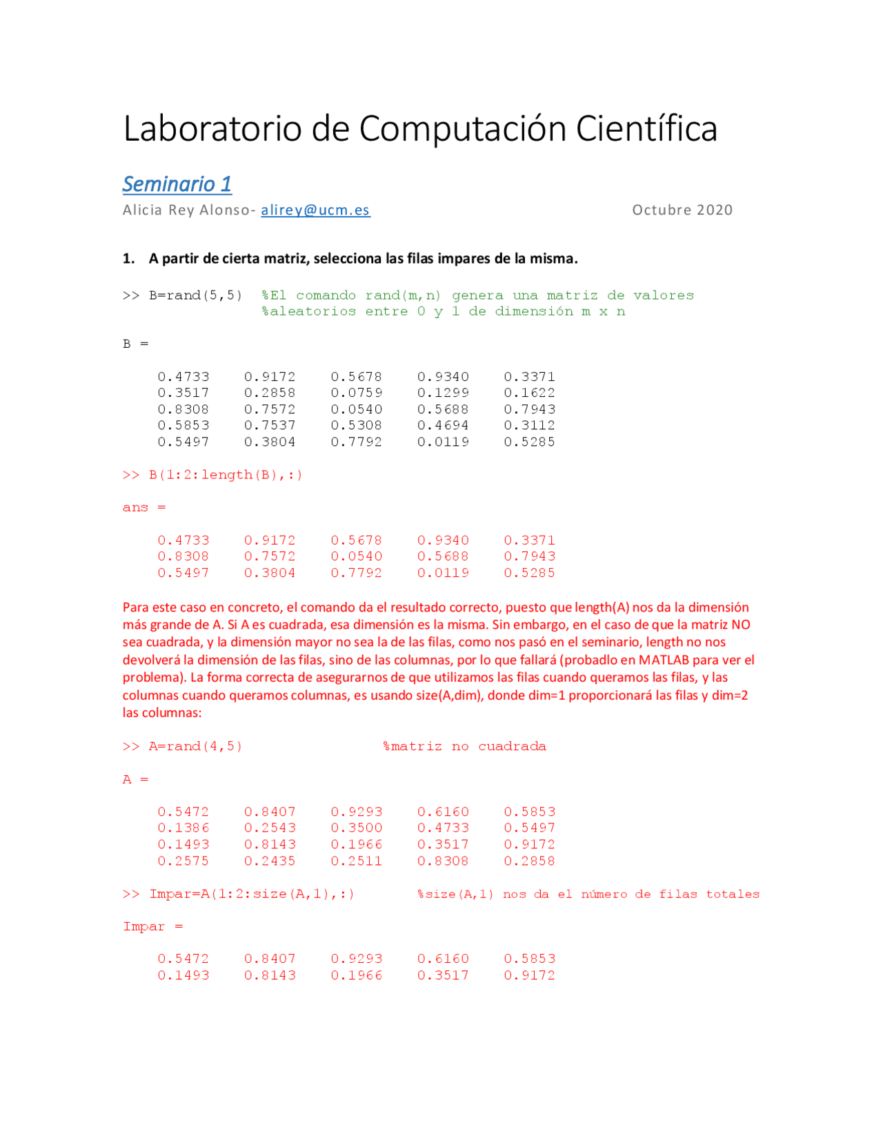 Ejercicios Computación Científica Resueltos Docsity