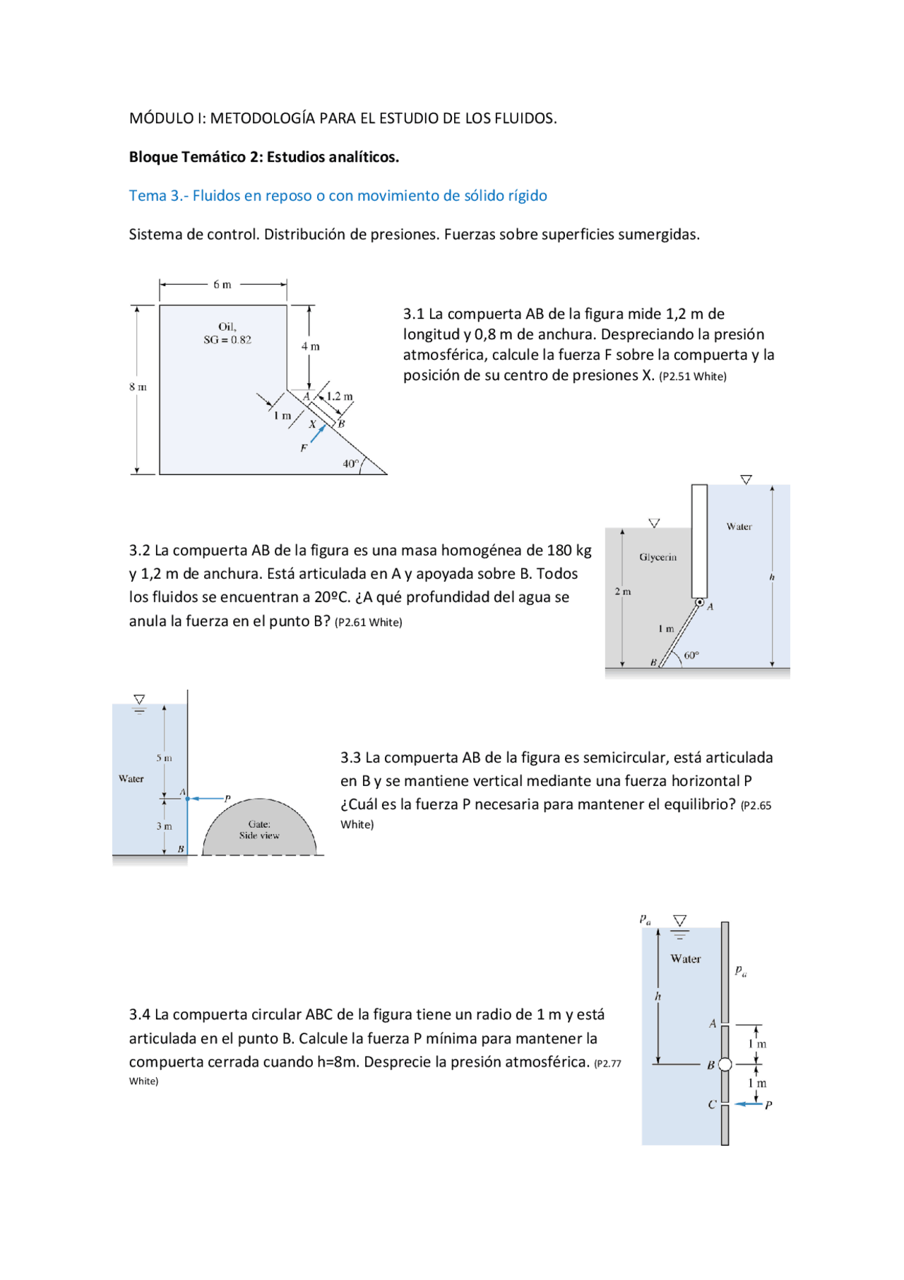Ejercicios de mecánica de fluidos | Ejercicios de Mecánica de Fluidos ...