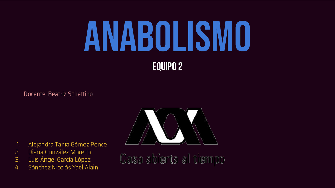 Anabolismo y síntesis de ácidos grasos | Diapositivas de Biología | Docsity