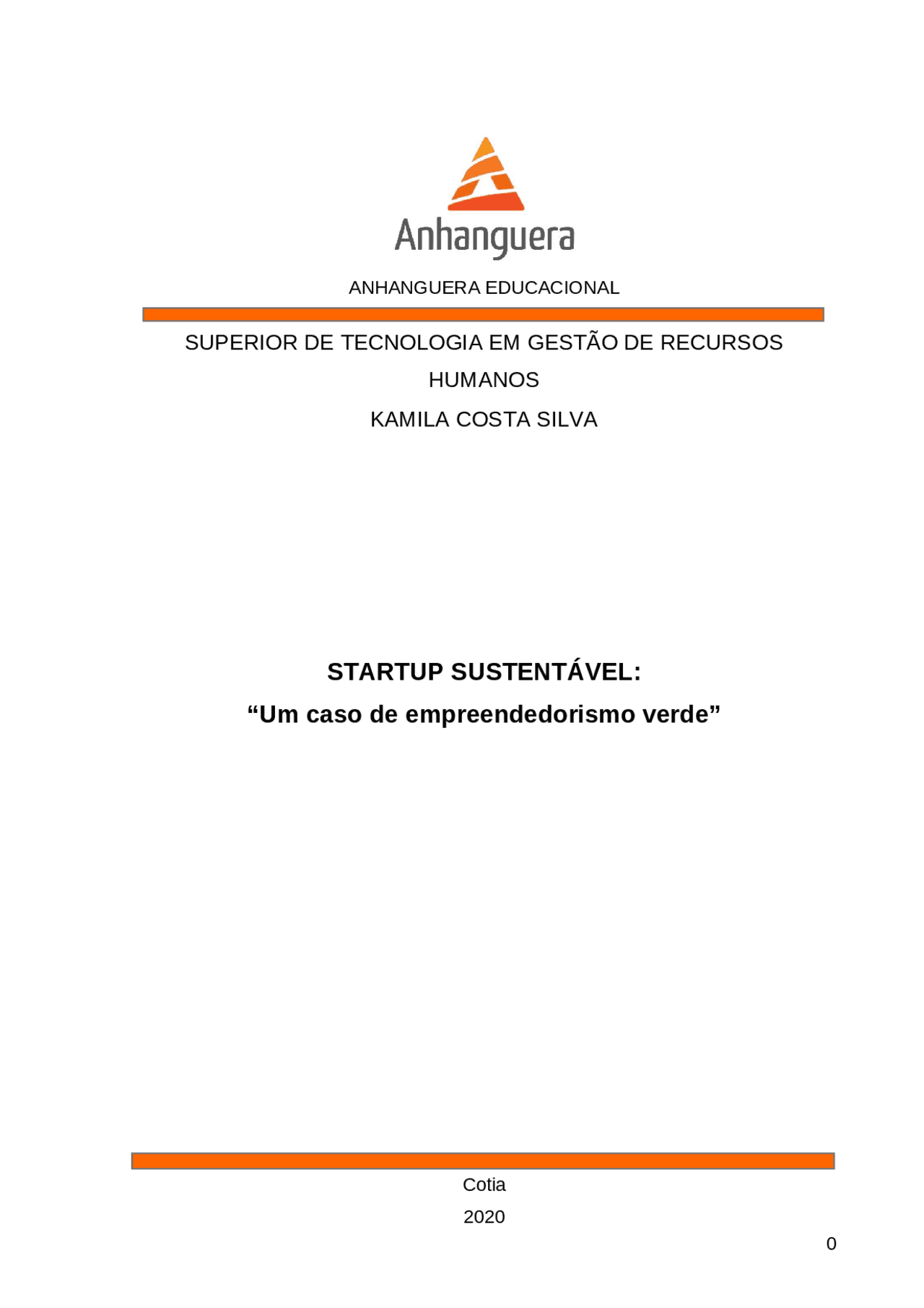 Startup Sustentável Docsity