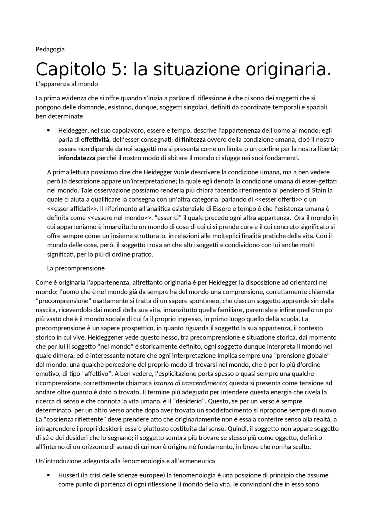 Manuale Di Pedagogia Generale Docsity
