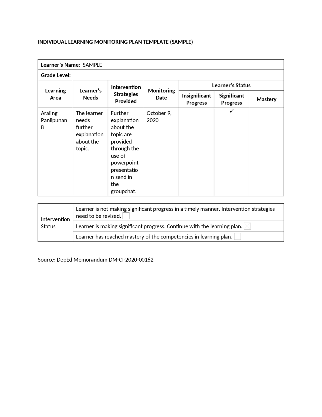Individual Learning Monitoring Plan LDM Course 2 Assignments individual-learning-monitoring-plan-ldm-course-2-assignments