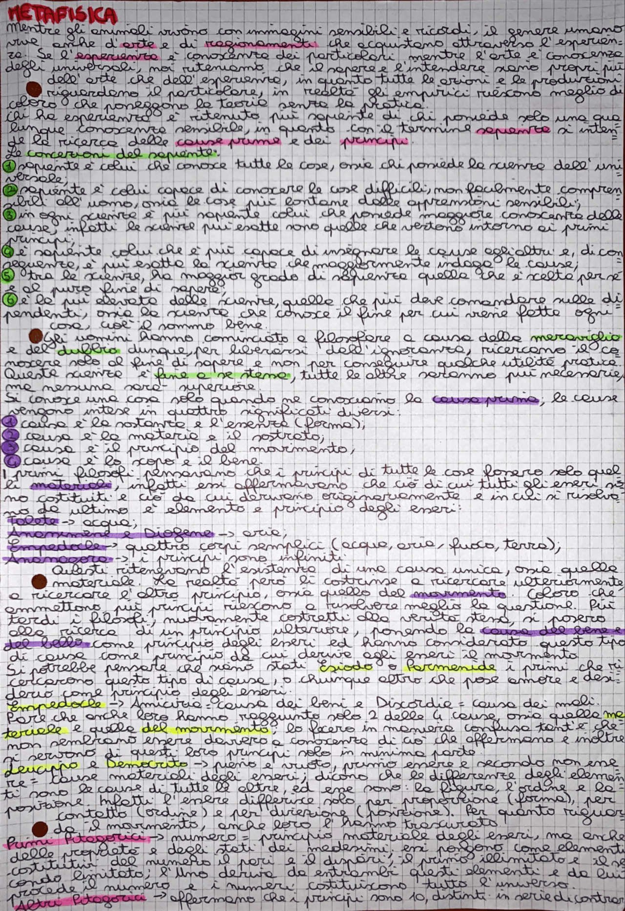 Riassunto Del Libro Metafisica Docsity