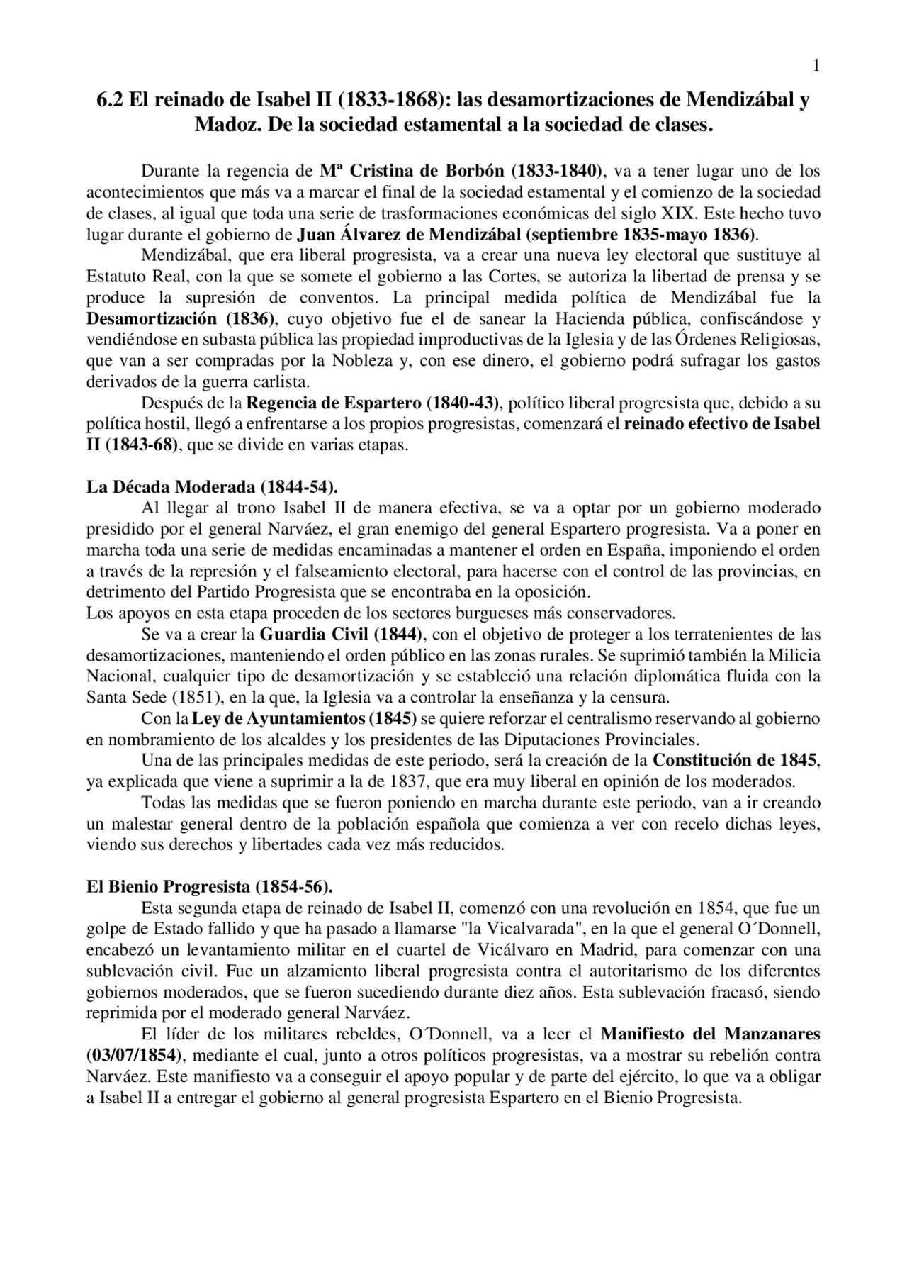 Apuntes Bloque 6 Historia De España Docsity