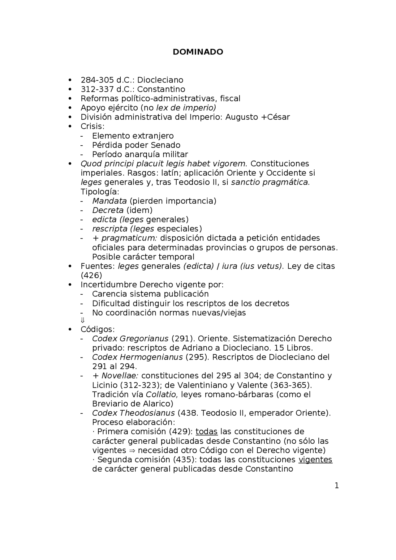 Historia Del Derecho Apuntes De Historia Docsity