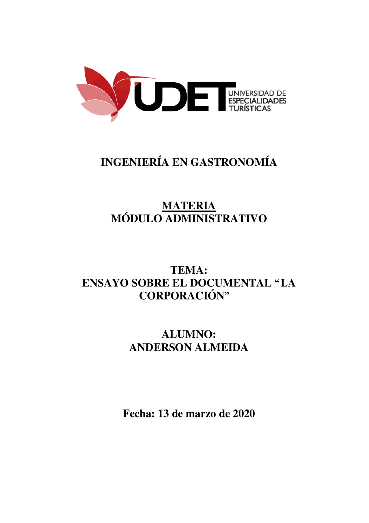 Análisis Del Documental La Corporación Docsity