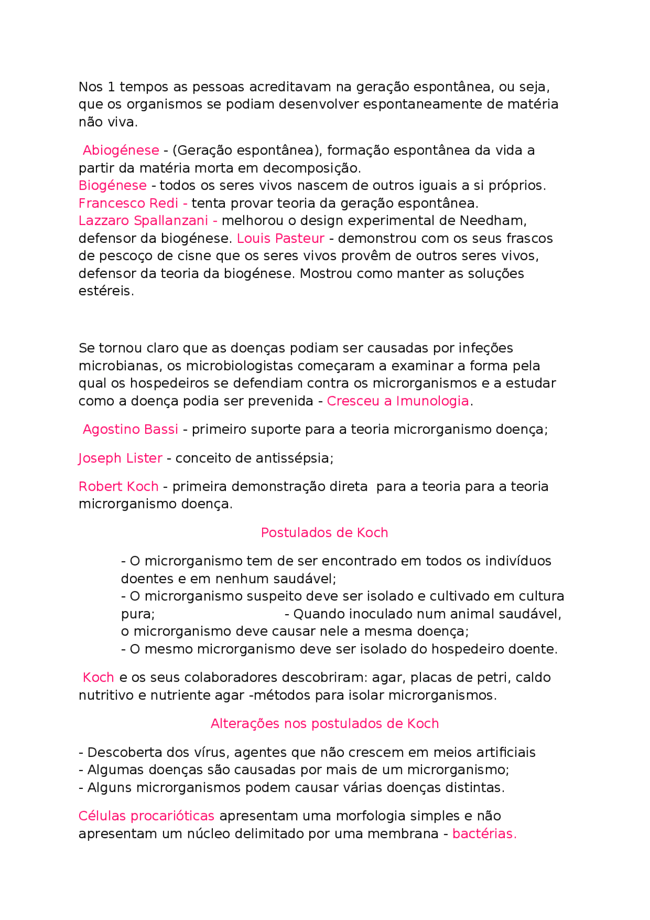 Resumo De Microbiologia Docsity
