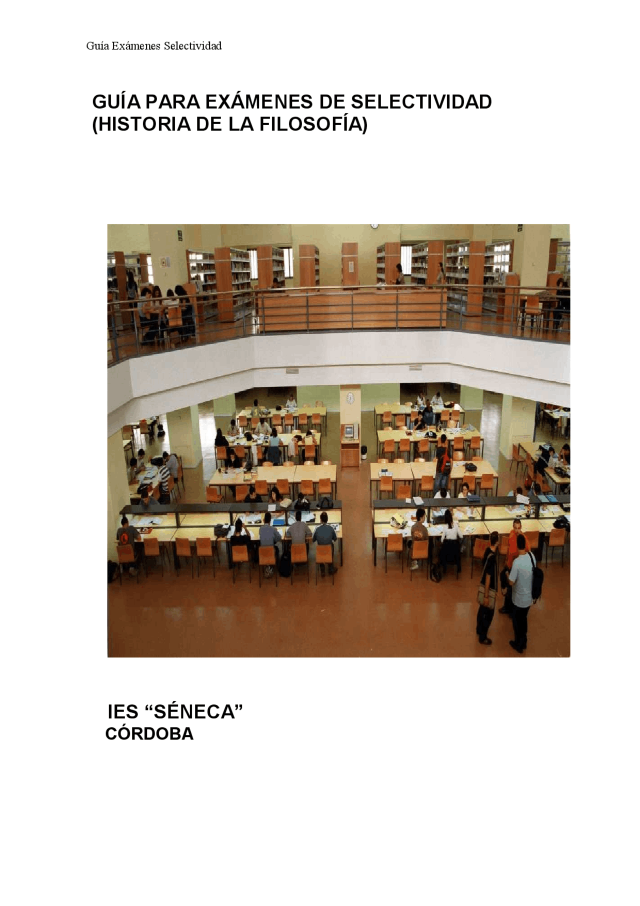 Guía Exámenes De Selectividad Historia De La Filosofía Docsity