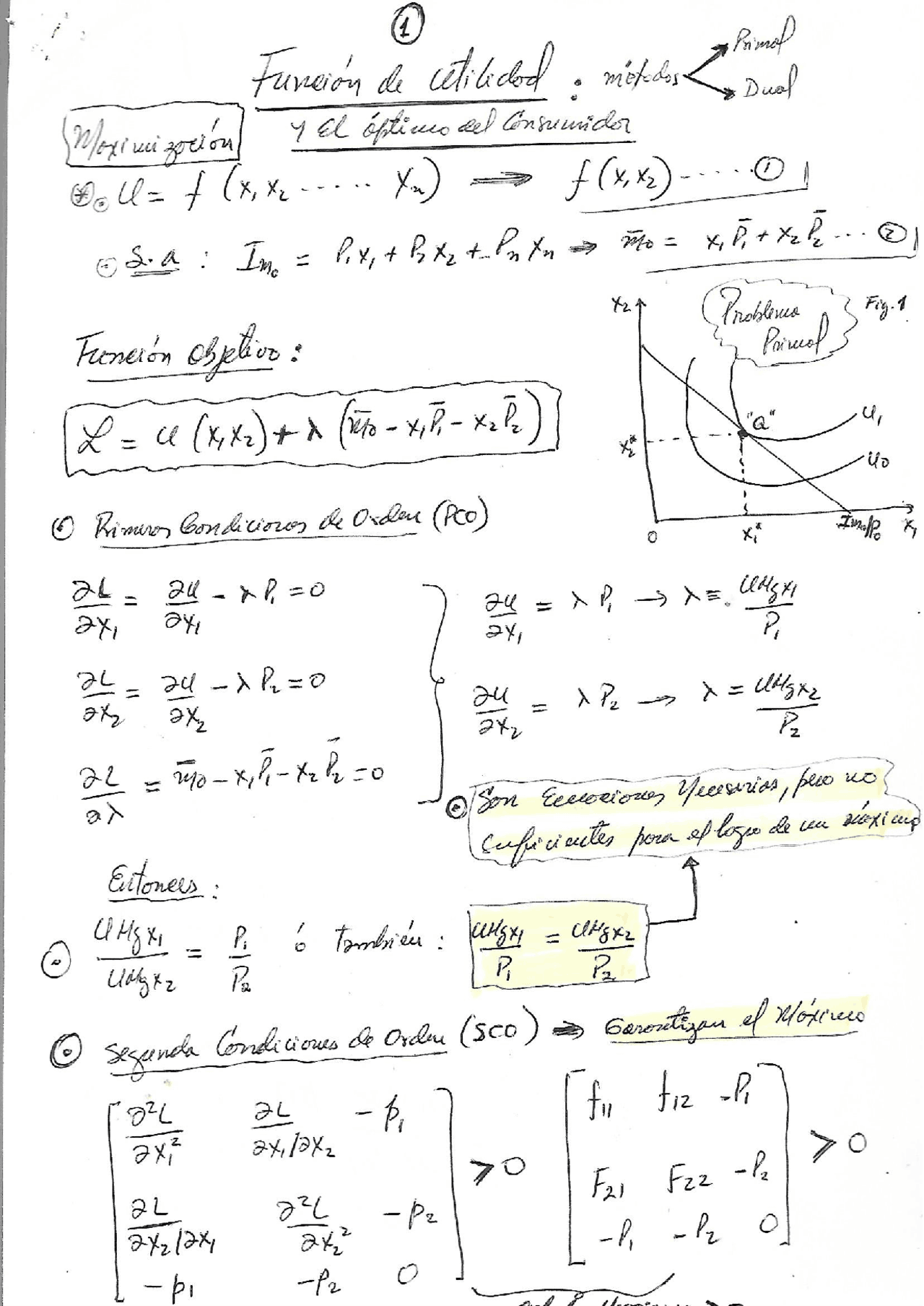 Función de utilidad ejercicios resueltos - Docsity