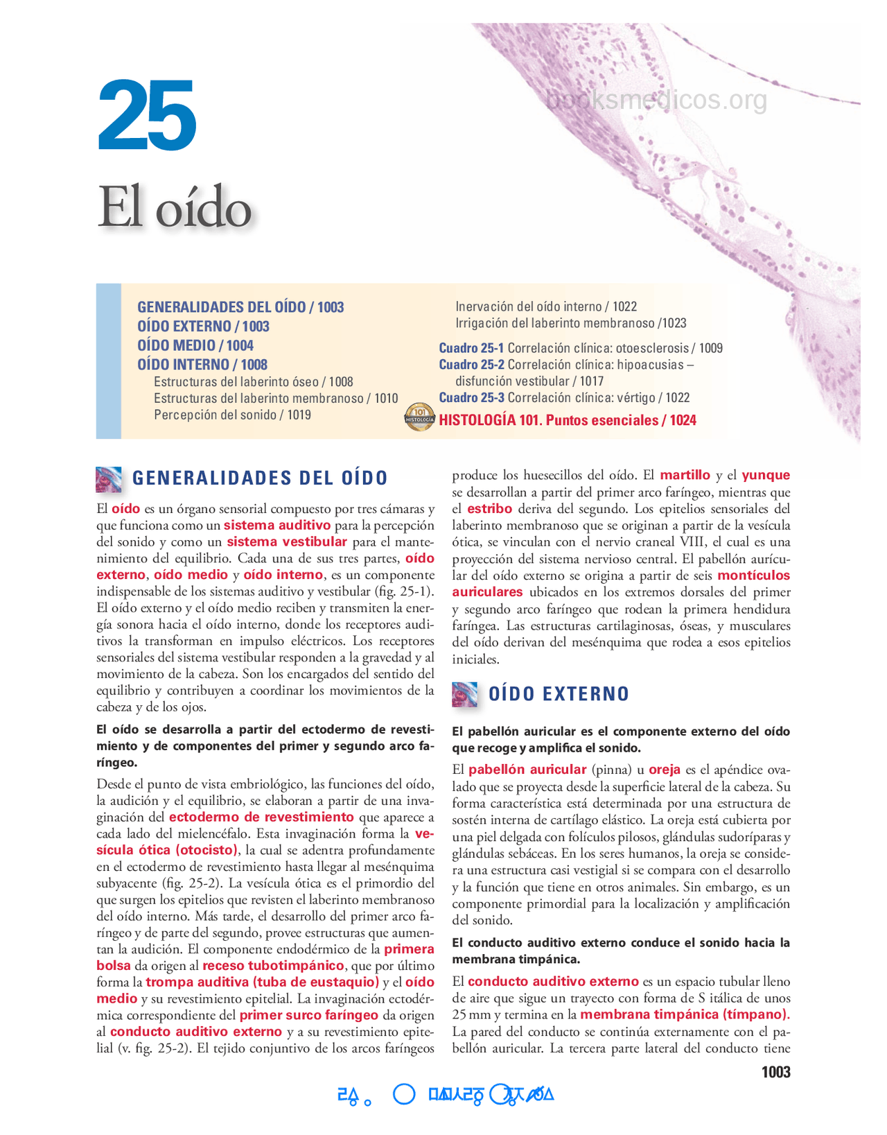 Ross Oído Parte Histológica Docsity